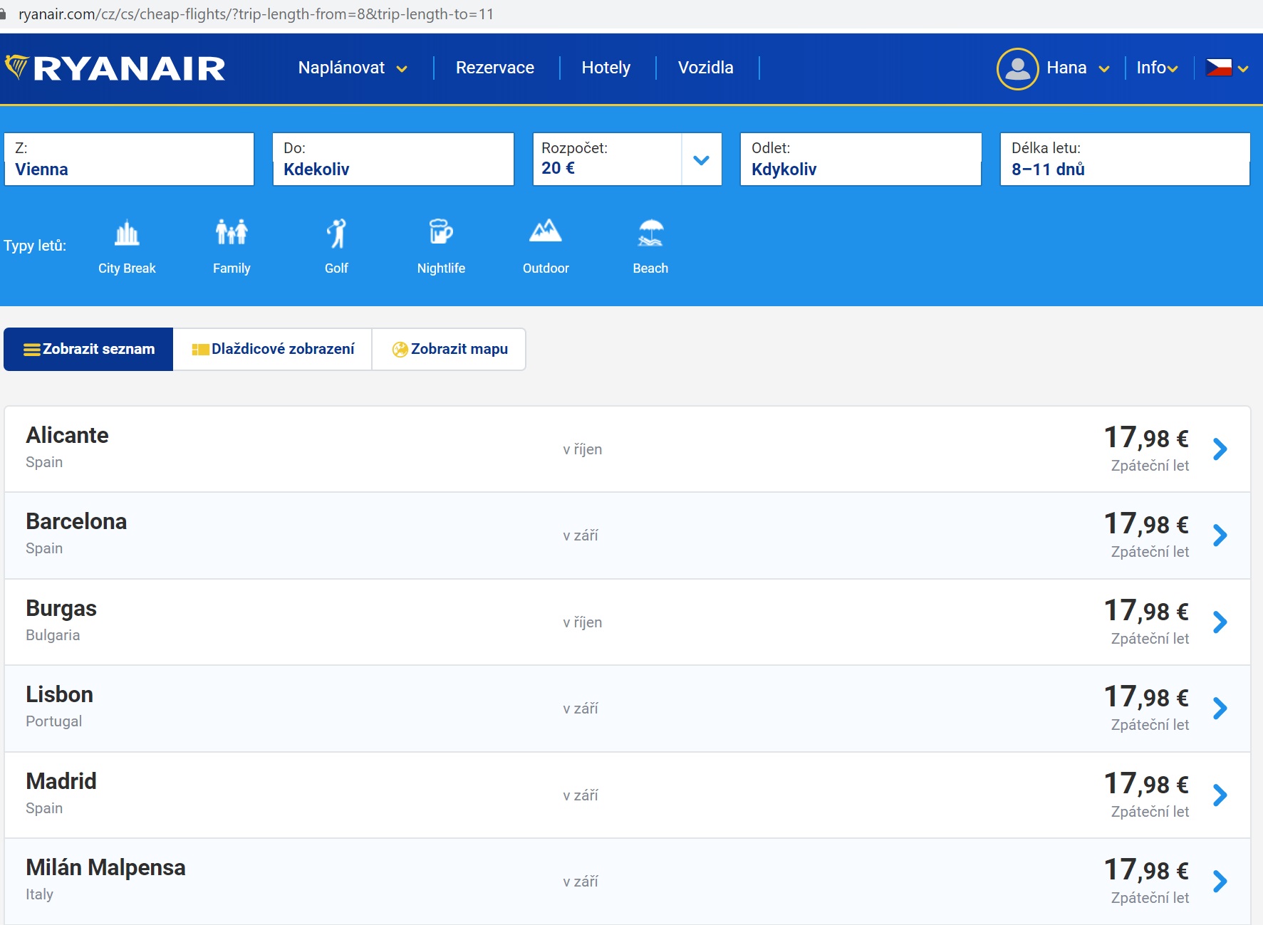 Jak najít a koupit nejlevnější tarif letenky Ryanair v akci | Hana Machalová - Cestujte chytře ...